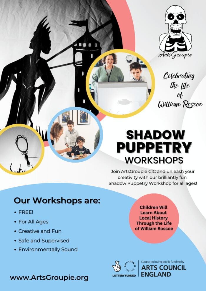 Family Shadow Puppet Workshops at Roscoe Gardens - ArtsGroupie CIC