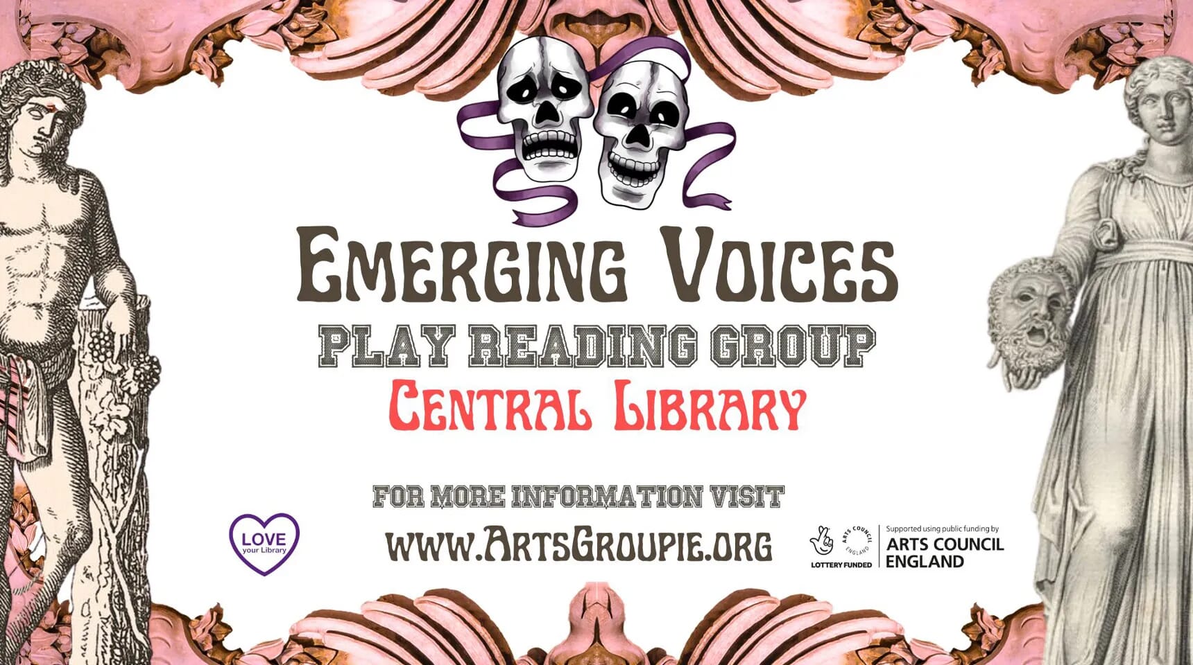 Emerging Voices - Play Reading Group for Adults - ArtsGroupie CIC